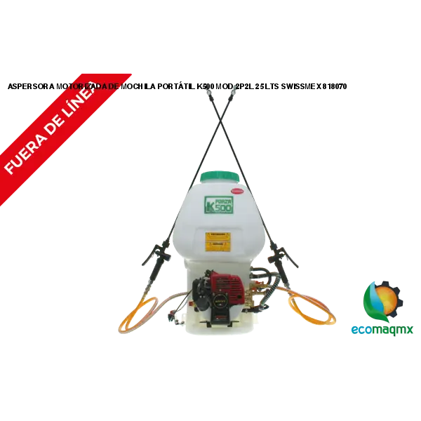Ecomaqmx - ASPERSORA MOTORIZADA DE MOCHILA PORTÁTIL K500 MOD 2P2L 25 LTS | Ecomaqmx/ Ecomaq ...