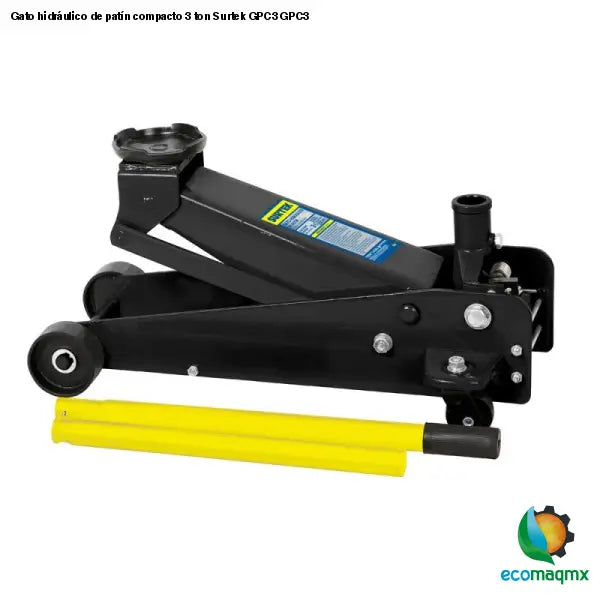 Ecomaqmx Gato Hidráulico De Patín Compacto 3 Ton Surtek Gpc3 Gpc3