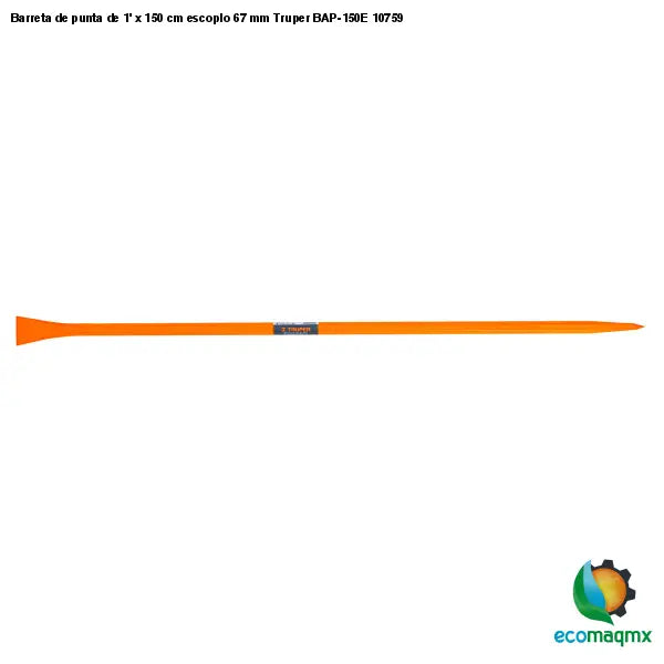 Ecomaqmx - Barreta de punta de 1’ x 150 cm escoplo 67 mm Truper BAP ...