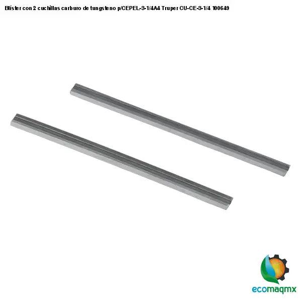 Ecomaqmx Blíster Con 2 Cuchillas Carburo De Tungsteno P Cepel 3 1 4a4
