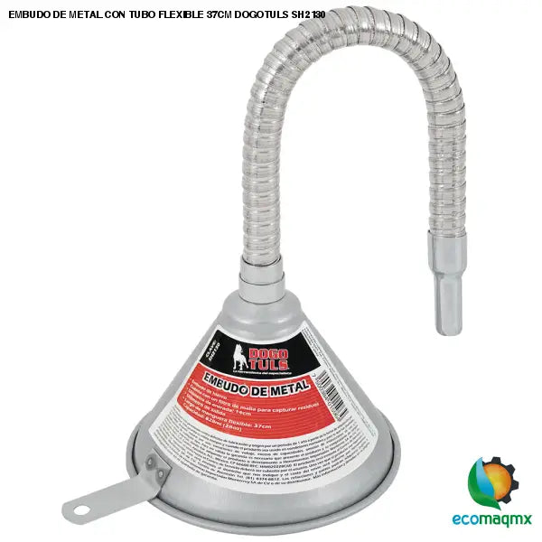 Ecomaqmx - EMBUDO DE METAL CON TUBO FLEXIBLE 37CM DOGOTULS SH2130 ...