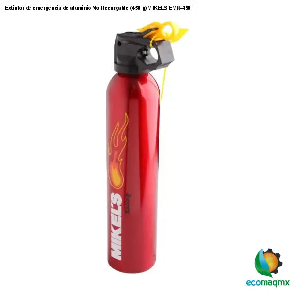 Ecomaqmx Extintor De Emergencia De Aluminio No Recargable 450 G