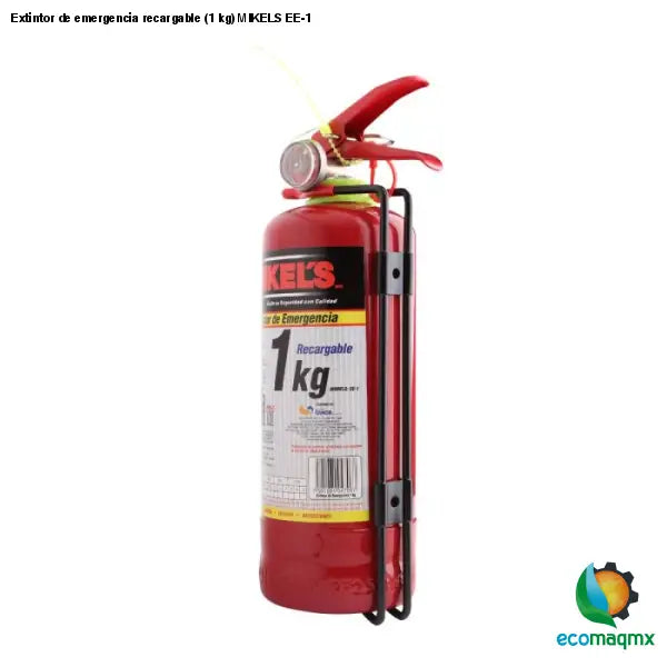 Ecomaqmx Extintor De Emergencia Recargable 1 Kg Mikels Ee 1