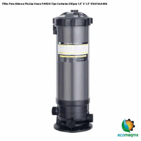 Filtro Para Alberca Piscina Marca PANDA Tipo Cartucho 25Gpm