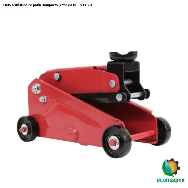Ecomaqmx Gato Hidráulico De Patín Compacto 2 Ton Mikels Gp2c