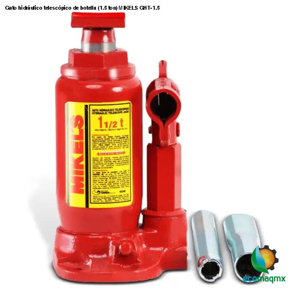 Ecomaqmx Gato Hidráulico Telescópico De Botella 15 Ton Mikels Ght