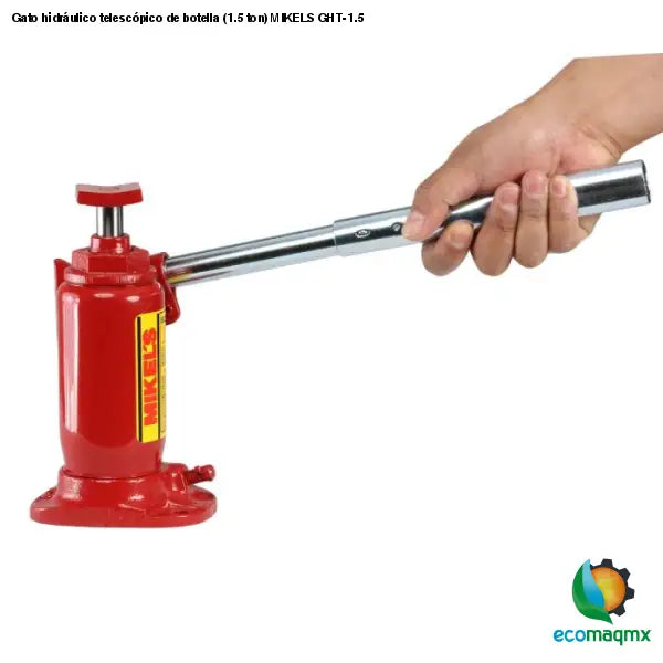Ecomaqmx Gato Hidráulico Telescópico De Botella 15 Ton Mikels Ght