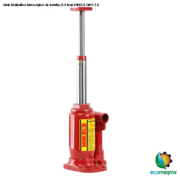Ecomaqmx Gato Hidráulico Telescópico De Botella 15 Ton Mikels Ght