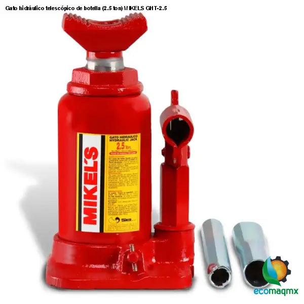 Ecomaqmx Gato Hidráulico Telescópico De Botella 25 Ton Mikels Ght