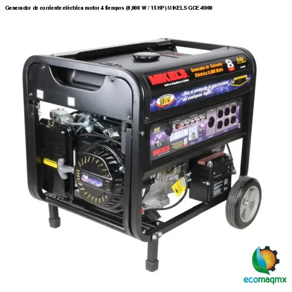 Ecomaqmx Generador De Corriente Eléctrica Motor 4 Tiempos 8000 W