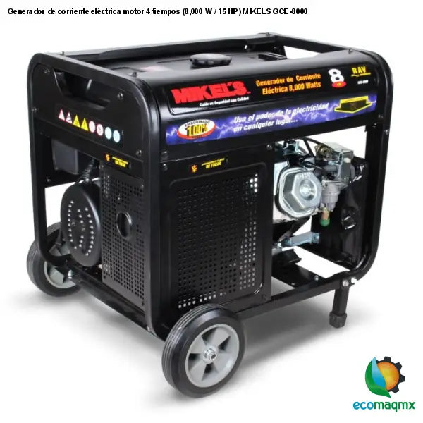 Ecomaqmx Generador De Corriente Eléctrica Motor 4 Tiempos 8000 W