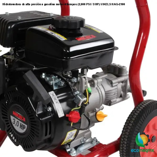 Ecomaqmx Hidrolavadora De Alta Presión A Gasolina Motor 4 Tiempos