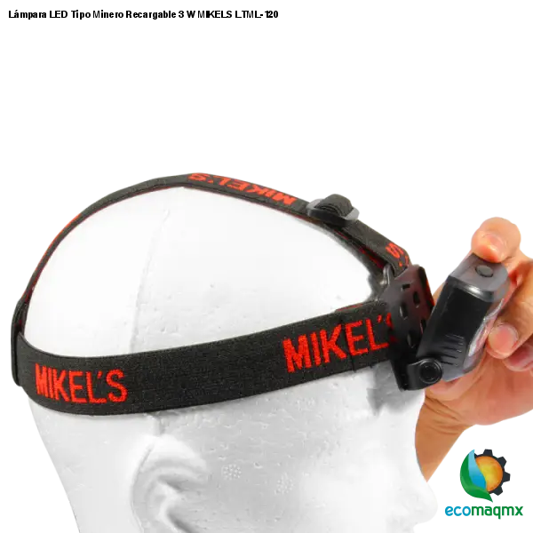 Ecomaqmx Lámpara Led Tipo Minero Recargable 3 W Mikels Ltml 120