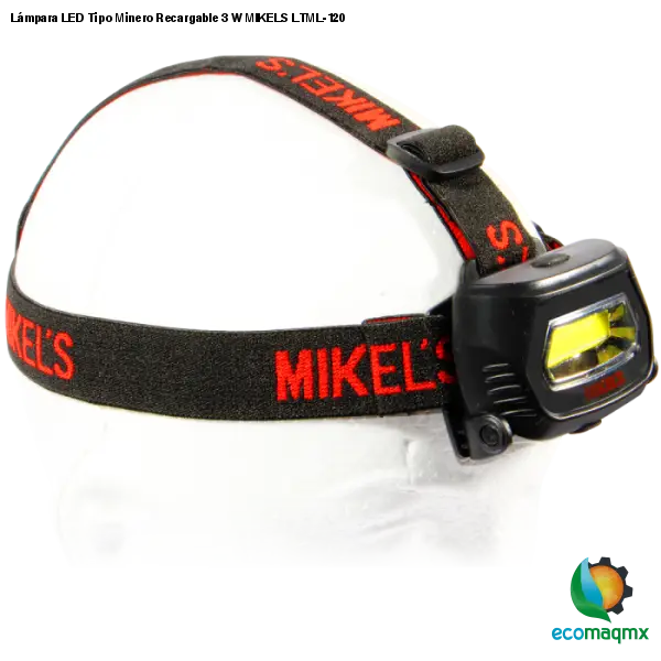 Ecomaqmx Lámpara Led Tipo Minero Recargable 3 W Mikels Ltml 120