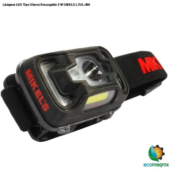 Ecomaqmx Lámpara Led Tipo Minero Recargable 5 W Mikels Ltml 300