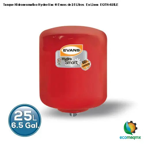 Ecomaqmx - Tanque Hidroneumatico Hydro-Mac ® Evans de 25 Litros En ...